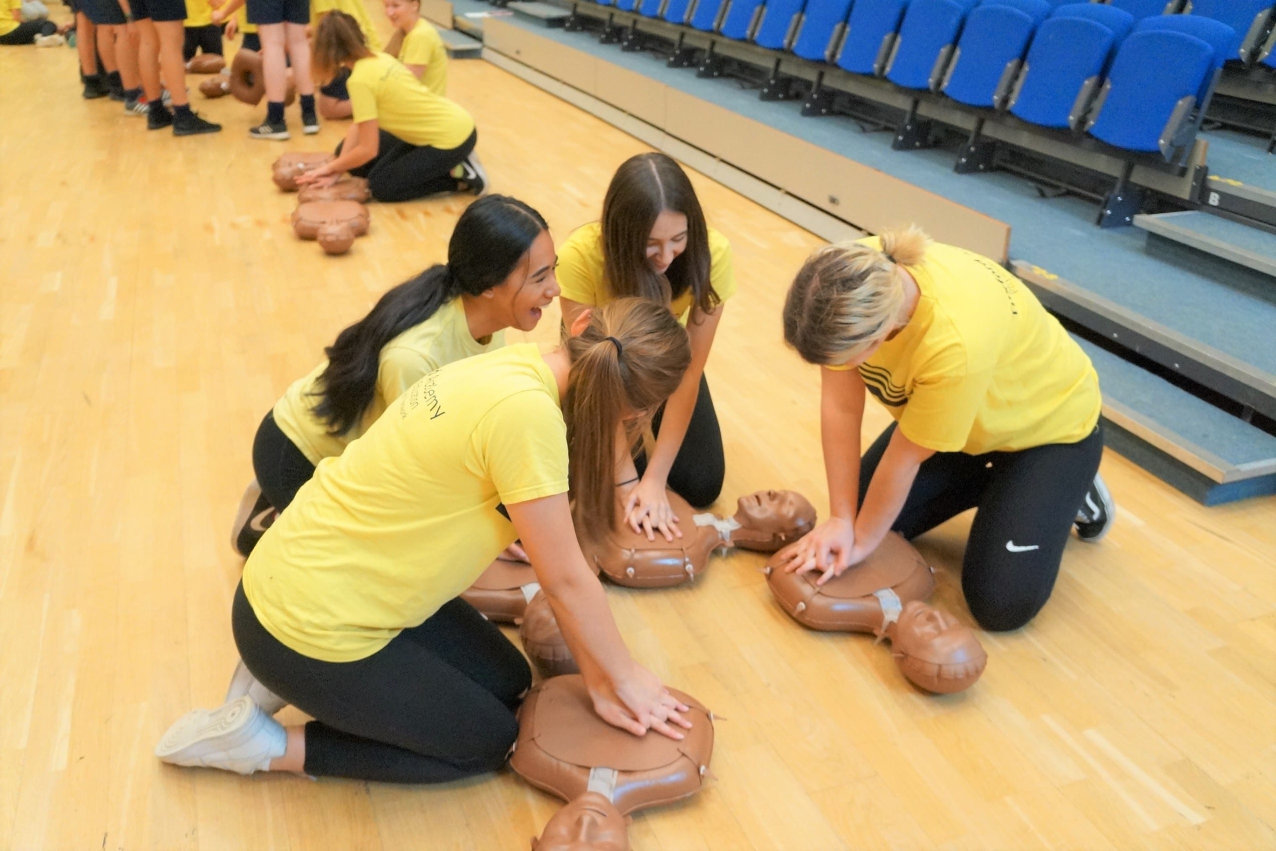 Learning how to save lives on Restart a Heart Day - Tuxford Academy