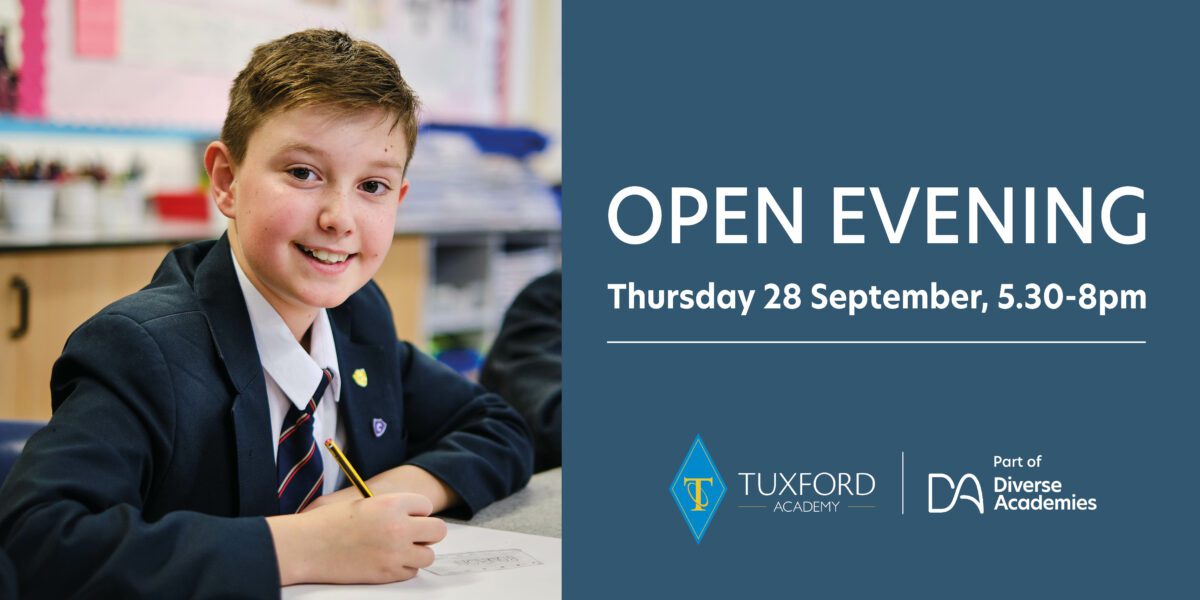 Open evening - Thursday 28 September - Tuxford Academy