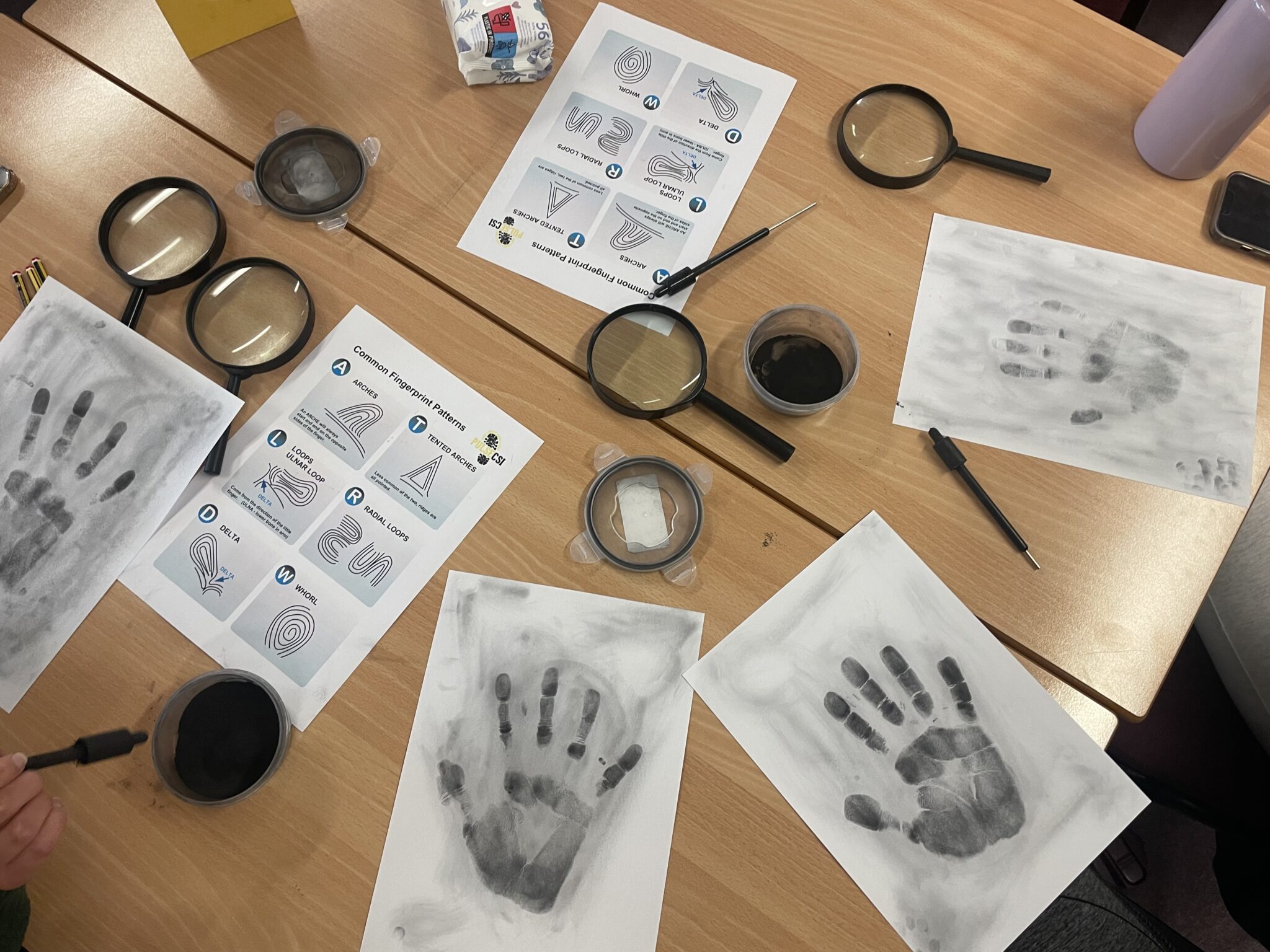 Post 16 students' CSI workshop - Tuxford Academy