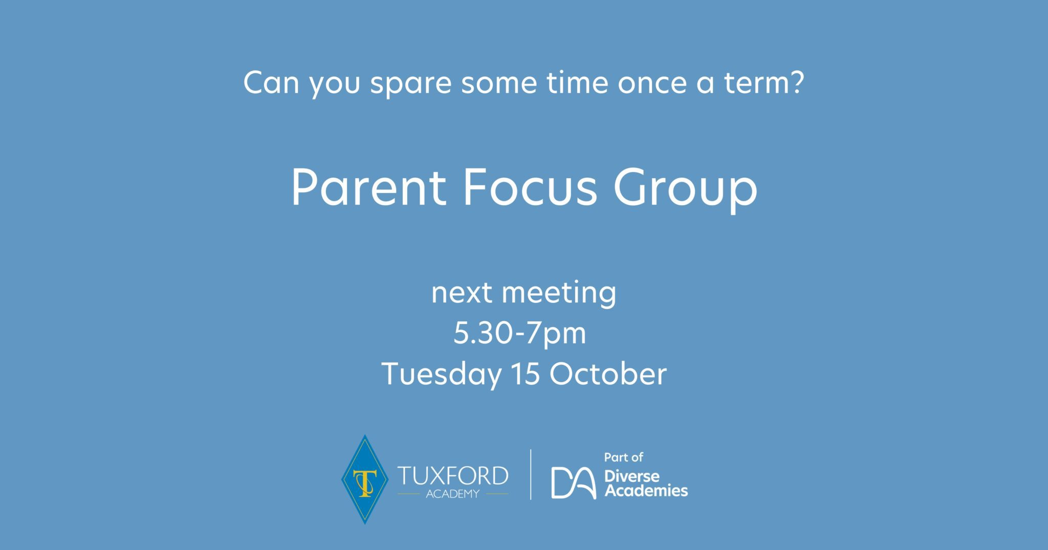 Parent Focus Group - Tuxford Academy