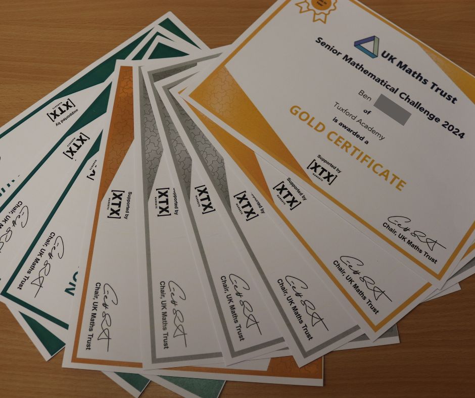 Post 16 UKMT Senior Mathematical Challenge - Tuxford Academy